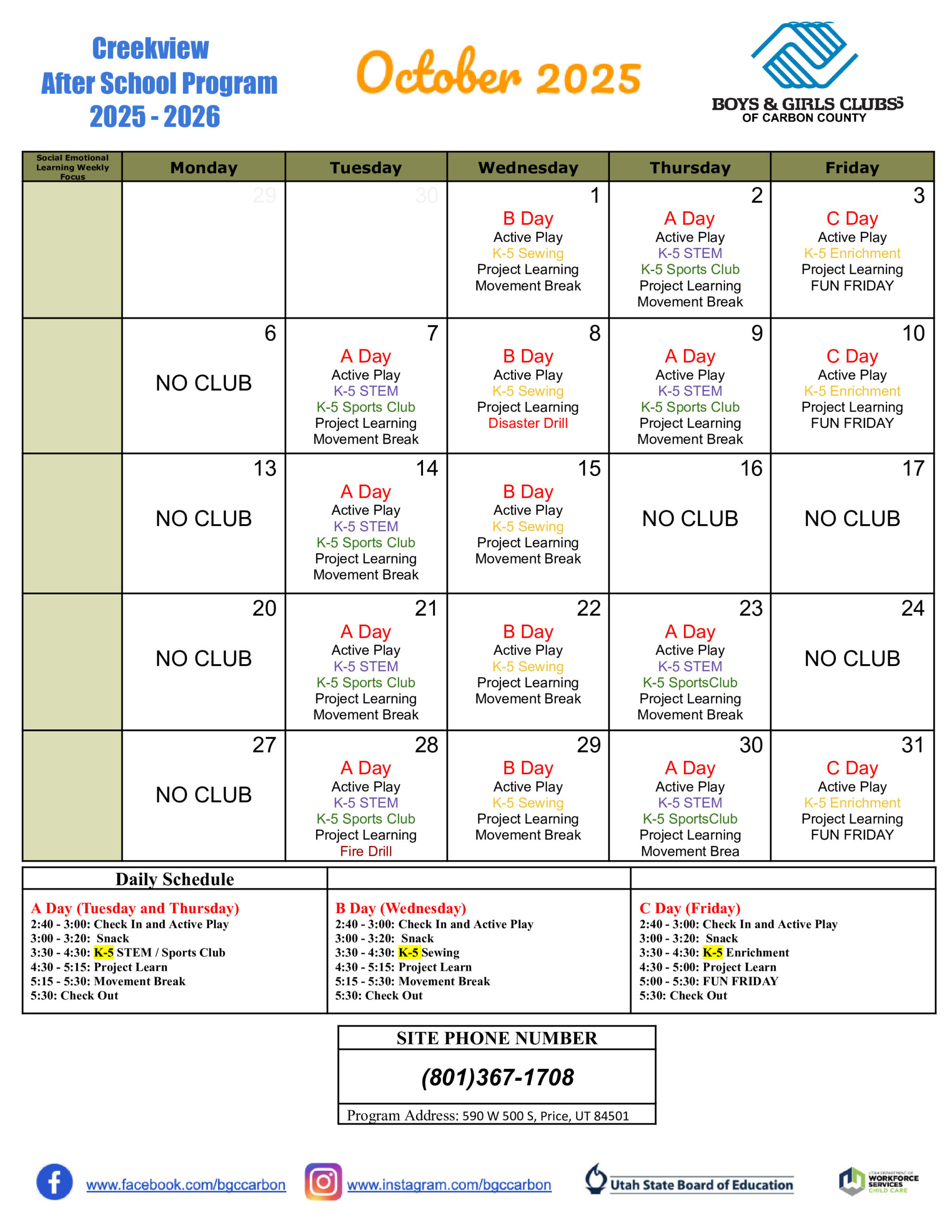 Creekview Elementary - Boys & Girls Clubs of Utah County
